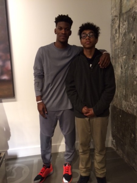 Jimmy Butler from the Chicago Bulls gives back to Mercy Home