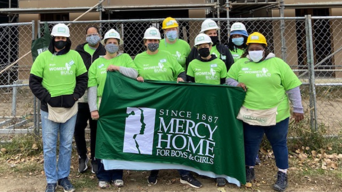Mercy Home Women Coworkers Step Up With Habitat for Humanity